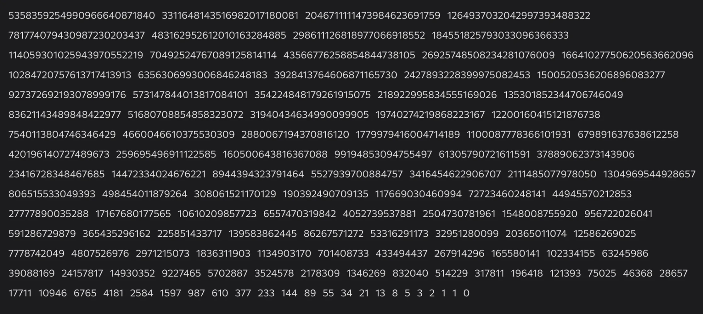 Number Sequences | Chromatone.center