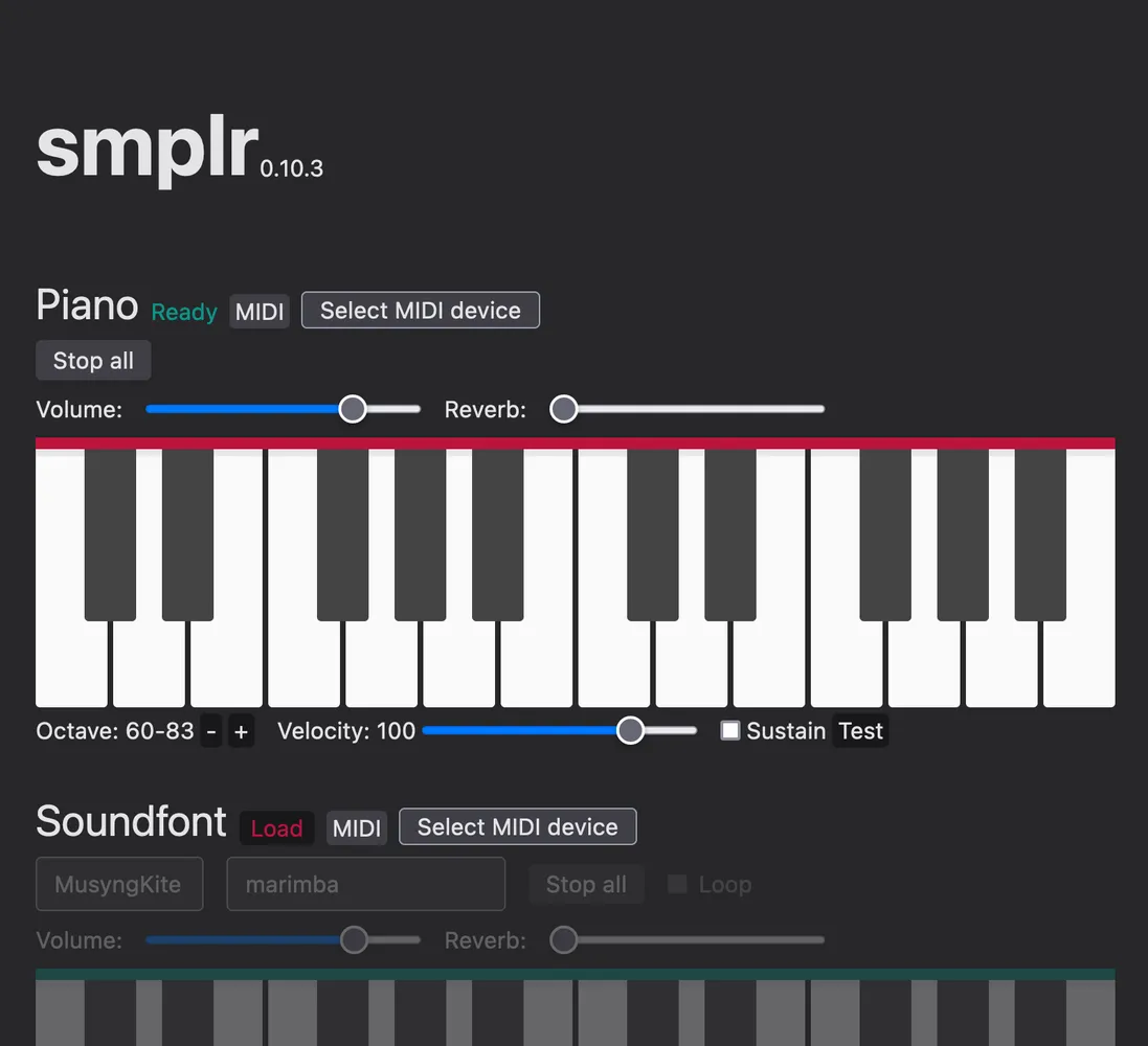 Soundfont sampler synth | Chromatone.center